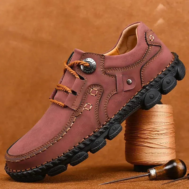 Hawk Rugged Lace-Up Leather Shoes | Shop Casual Shoes at LeStyleParfait
