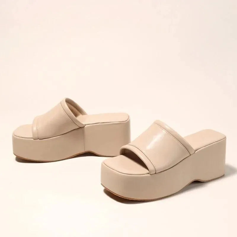 Peep Toe Block Wedge Sandals | Shop Wedge Sandals at LeStyleParfait