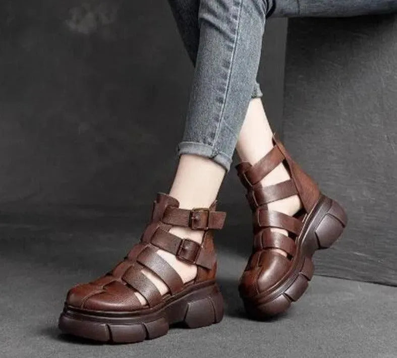 Strappy Wedge Shoes | Shop Wedge Sandals at LeStyleParfait